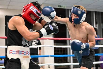 Boxing : Naoya Inoue training, Yokohama, Japan - 12 Oct 2021 Stock ...