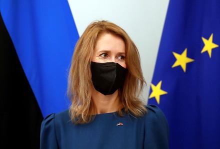 Estonian Prime Minister Kaja Kallas During Editorial Stock Photo ...