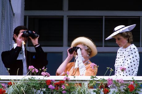 Prince Charles Queen Mother Princess Diana Editorial Stock Photo