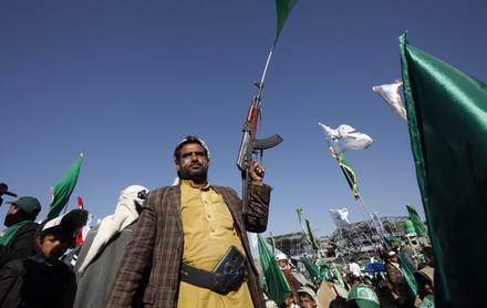 Yemeni Holds Gun During Mawlid Celebration Editorial Stock Photo ...
