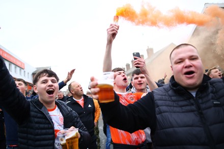 Blackpool Fans Smoke Flare Editorial Stock Photo - Stock Image ...