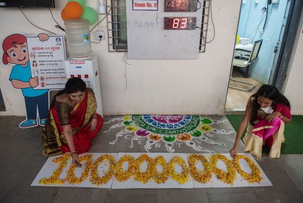 Staff Decorate Premises Rajawadi Hospital Colourful Editorial Stock ...