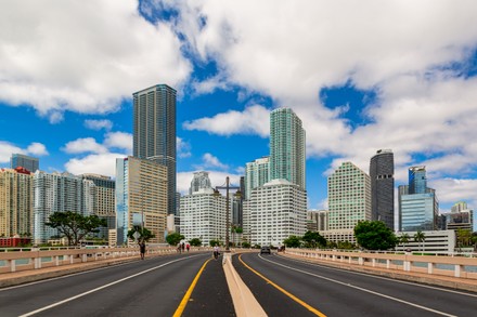 Miamis Downtown Brickell Area Define Progressive Editorial Stock Photo ...
