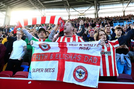 Brentford Fans Chanting Before Kick Off Editorial Stock Photo - Stock ...
