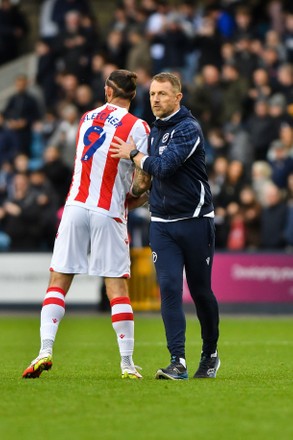 Steven Fletcher Stoke City Congratulate Millwall Editorial Stock Photo ...