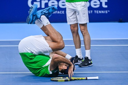 French Fabrice Martin Celebrates After Winning Editorial Stock Photo ...