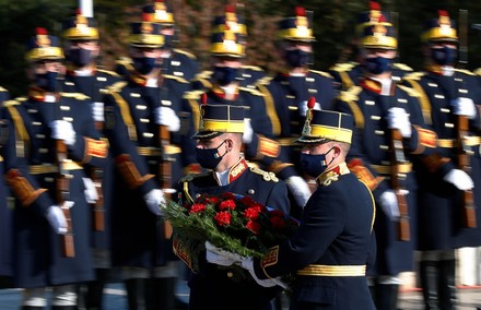 Romanian Honor Guard Soldiers Wearing Protective Editorial Stock Photo ...