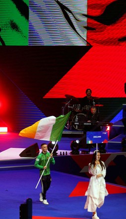 Irelands Sean Mari Carries Irish Tricolour Editorial Stock Photo ...