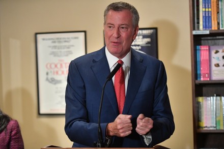Mayor Bill De Blasio Celebrates Reopening Editorial Stock Photo - Stock ...