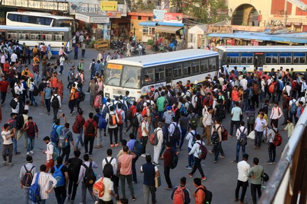 Crowded Sindhi Camp Bus Stand Candidates Editorial Stock Photo - Stock ...
