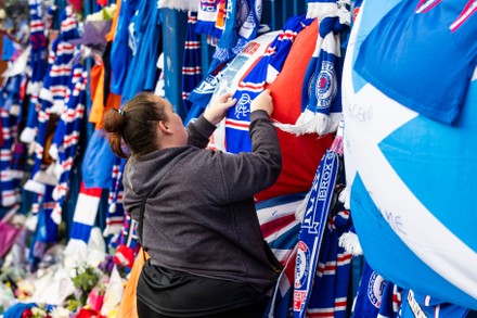 Tributes Left Blue Gates Memory Former Editorial Stock Photo - Stock ...