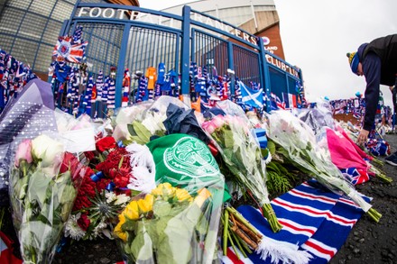 Tributes Left Blue Gates Memory Former Editorial Stock Photo - Stock ...