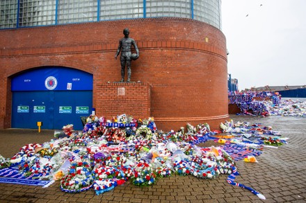 Tributes Left Blue Gates Memory Former Editorial Stock Photo - Stock ...