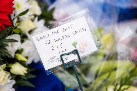 Tributes Left Blue Gates Memory Former Editorial Stock Photo - Stock ...