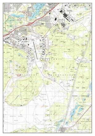 Usa Timeless Maps Fort Lewis Washington Editorial Stock Photo - Stock ...