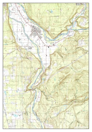 Usa Timeless Maps Orting Washington Map Editorial Stock Photo - Stock ...
