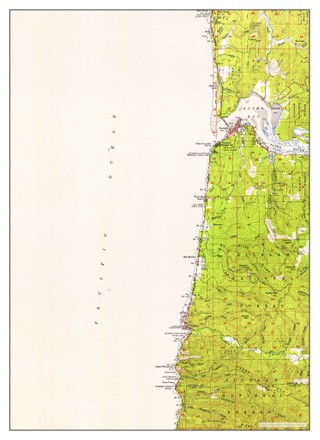 Usa Timeless Maps Waldport Oregon Map Editorial Stock Photo - Stock ...