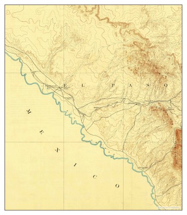 Usa Timeless Maps Fort Hancock Texas Editorial Stock Photo - Stock ...