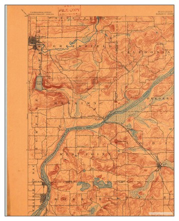 Usa Timeless Maps Baraboo Wisconsin Map Editorial Stock Photo - Stock ...
