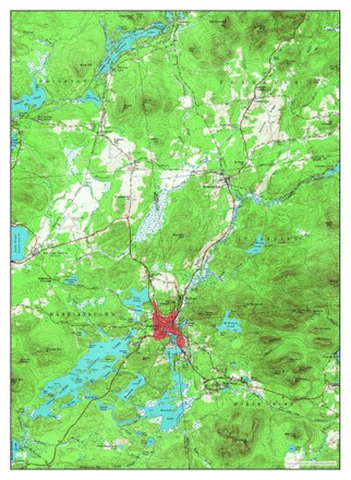 Usa Timeless Maps Saranac Lake New Editorial Stock Photo - Stock Image | Shutterstock