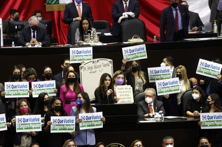 Deputies National Action Party Protest During Editorial Stock Photo ...