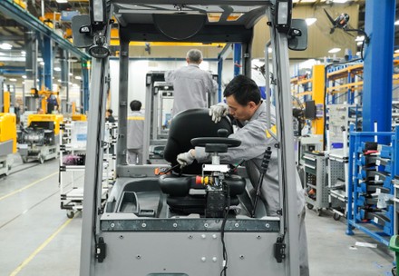 Worker Works Production Line Jungheinrich Ag Editorial Stock Photo ...