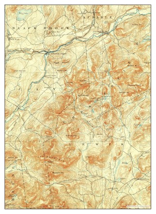Usa Timeless Maps Ausable New York Editorial Stock Photo - Stock Image ...