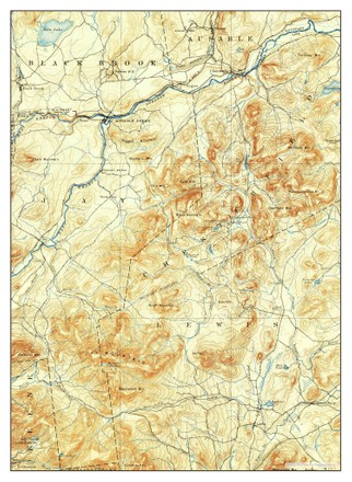 Usa Timeless Maps Ausable New York Editorial Stock Photo - Stock Image ...