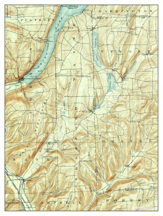 Usa Timeless Maps Hammondsport New York Editorial Stock Photo - Stock ...