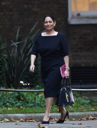 Priti Patel Home Secretary Arrives Cabinet Editorial Stock Photo ...