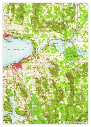 Usa Timeless Maps Petoskey Michigan Map Editorial Stock Photo - Stock ...