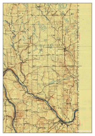 Usa Timeless Maps Fort Fairfield Maine Editorial Stock Photo - Stock ...