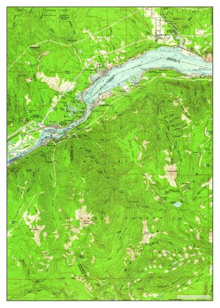 Usa Timeless Maps Bonneville Dam Oregon Editorial Stock Photo - Stock ...