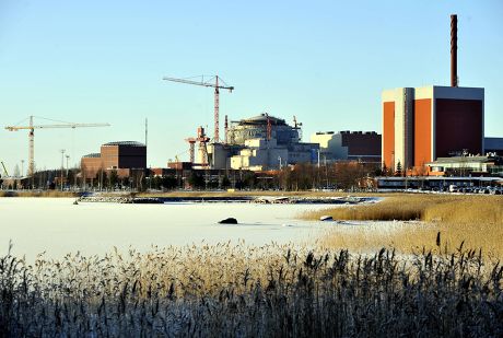 Construction of the Olkiluoto 3 'OL3' nuclear power plant in Olkiluoto ...
