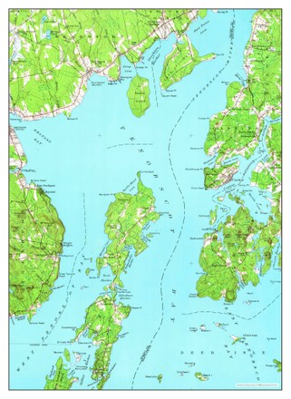 Usa Timeless Maps Castine Maine Map Editorial Stock Photo - Stock Image ...