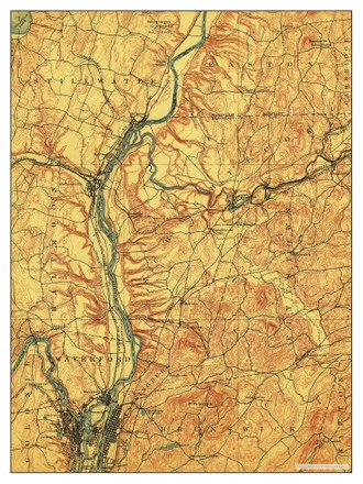 Usa Timeless Maps Cohoes New York Editorial Stock Photo - Stock Image ...