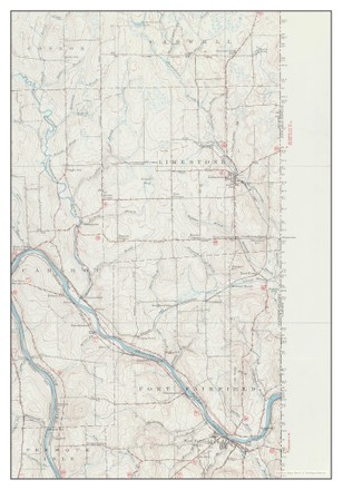 Usa Timeless Maps Fort Fairfield Maine Editorial Stock Photo - Stock ...