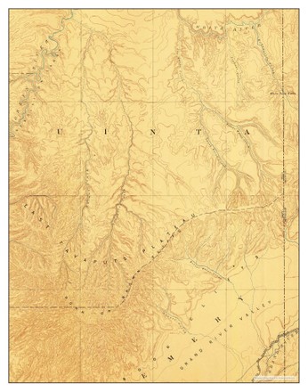 Usa Timeless Maps East Tavaputs Utah Editorial Stock Photo - Stock ...