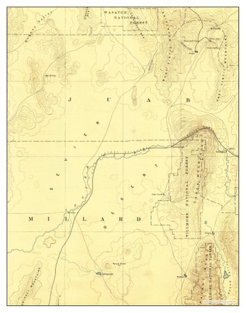 Usa Timeless Maps Sevier Desert Utah Editorial Stock Photo - Stock ...