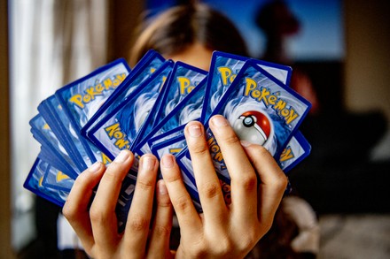 Girl Her Pokemon Card Collection Cards Editorial Stock Photo - Stock ...