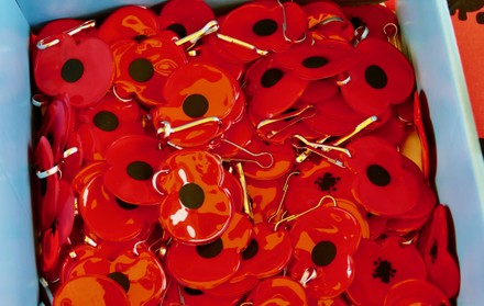 Royal British Legion Poppy Merchandise Sale Editorial Stock Photo ...