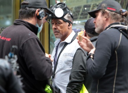 'Jigsaw' TV show on set filming, New York, USA - 31 Oct 2021 Stock ...