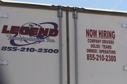 Legend Transportation Inc Has Now Hiring Editorial Stock Photo - Stock ...