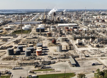 Aerial Photo Made Drone Shows Exxonmobil Editorial Stock Photo - Stock ...