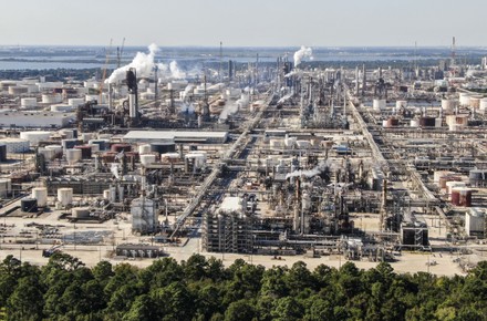 Aerial Photo Made Drone Shows Exxonmobil Editorial Stock Photo - Stock ...
