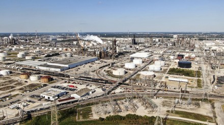 Aerial Photo Made Drone Shows Exxonmobil Editorial Stock Photo - Stock ...