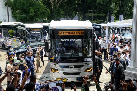 Bus Kita Trans Pakuan Seen City Editorial Stock Photo - Stock Image ...