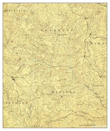 Usa Timeless Maps Carnesville Georgia Map Editorial Stock Photo - Stock ...