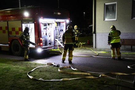 Basement Fire Apartments Building Rescue Service Editorial Stock Photo ...