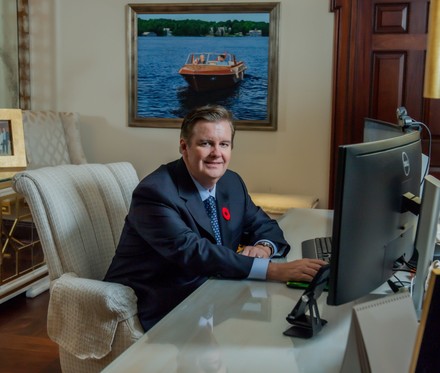 Edward Rogers Photographed His Residence Toronto Editorial Stock Photo ...